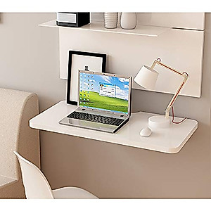 Wall-Mounted Folding Computer Desk,Household Kitchen Desk,Simple Dining Table,Office Desk,Study Desk, 22 Sizes,with Wire Holes,40 * 30cm/15.5 * 12in