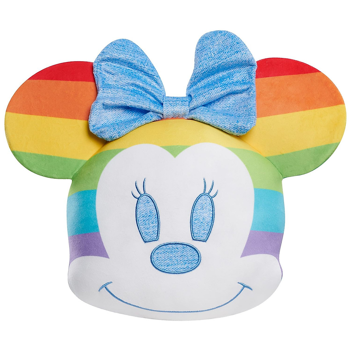 Just Play Disney Pride 11.5-inch Minnie Mouse Large Plush Character Head, Kids Toys for Ages 2 Up, Amazon Exclusive