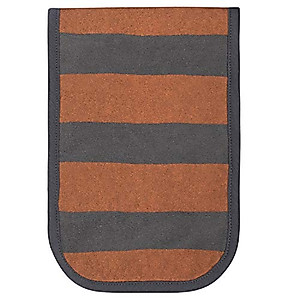 Grow by Gerber Baby Boys 4-Pack Terry Burp Cloths, Grey/Ivory/Orange, One Size