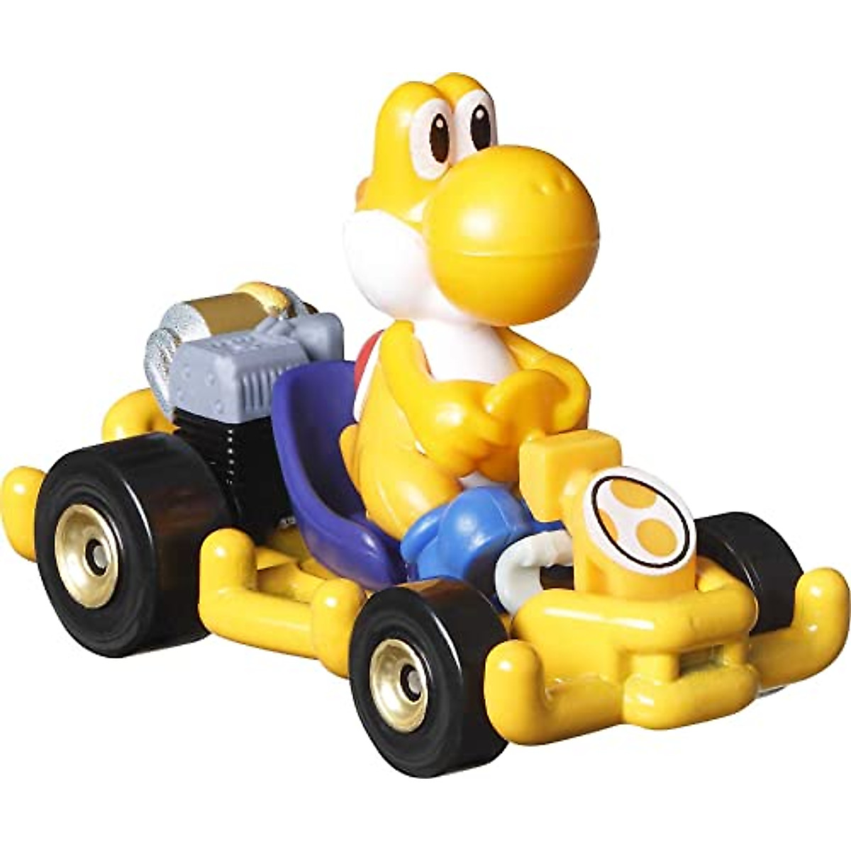 Hot Wheels Mario Kart Vehicle 4-Pack, Set of 4 Fan-Favorite Characters Includes 1 Exclusive Model, Collectible Gift for Kids & Fans Ages 3 Years Old & Up
