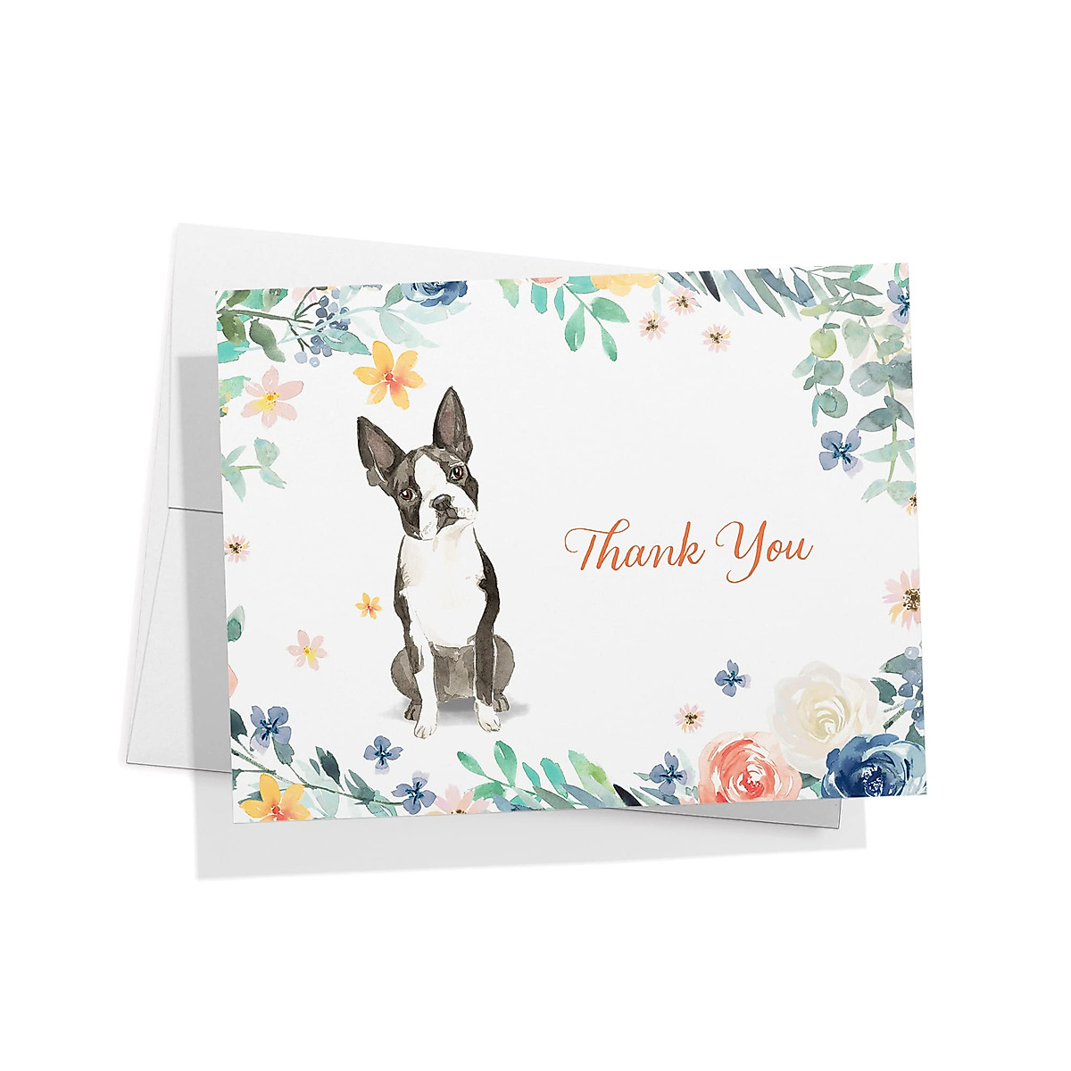 Twigs Paper Thank You Cards Dogs Design - 12 Assorted Dogs Thank You Cards with Envelopes - Made in USA Greeting Card - Eco Friendly Blank Cards and Envelopes - 5.5 x 4.25 Size Appreciation Cards