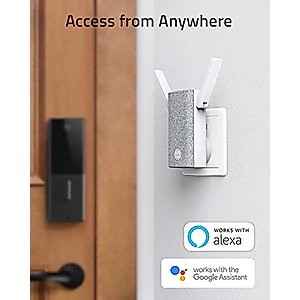 eufy Security Smart Lock Touch, Remotely Control with Wi-Fi Bridge, Fingerprint Keyless Entry Door Lock, Bluetooth Electronic Deadbolt, Touchscreen Keypad, BHMA Certified, IP65 Weatherproof