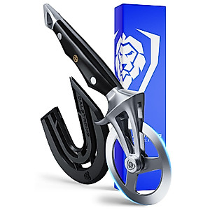 DALSTRONG Pizza Wheel - The Orbit Razor Pizza Wheel & Cutter - High-Carbon Heavy-Duty Stainless Steel - G10 Handle - Razor Sharp - Thumb Guard Protection & Blade Cover