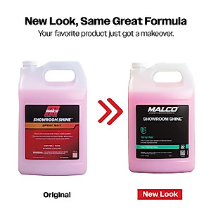 Malco Showroom Shine Spray Car Wax – Best Car Wax Spray for Professional Finish / Easy to Use Instant Detailer Spray / Cleans and Waxes Painted Surfaces, Metal and Glass / 1 Gallon (110401)