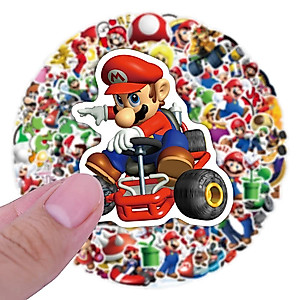 100Pcs Cartoon Stickers Pack, Cool Video Game Stickers Waterproof Vinyl Stickers for Water Bottle Laptop Luggage Skateboard Bike Decals for Kids Teens