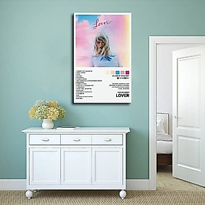 YANSHENG Music Poster Lover By Swift Canvas Poster Unframe: 12x18inch(30x45cm)