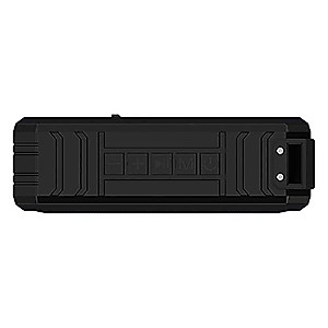 Sound Town 2-Pack of X8 Portable TWS Bluetooth Speakers, IPX7 Waterproof, Stereo Sound, LED Light, Built-in Mic for Phone Calls and Battery Power Bank, for Home and Outdoor, Black (X8-BK-Pair)