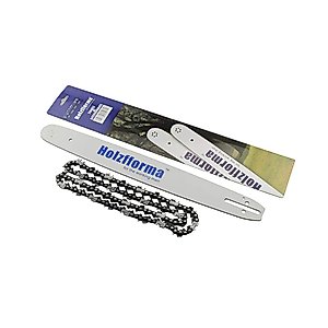 Farmertec Holzfforma® 18Inch Guide Bar &Saw Chain Combo .325 .050 72DL Compatible with Husqvarna 36 41 50 51 55 336 340 345 350 351 353 346xp 435 440 445 450 455 460 Poulan