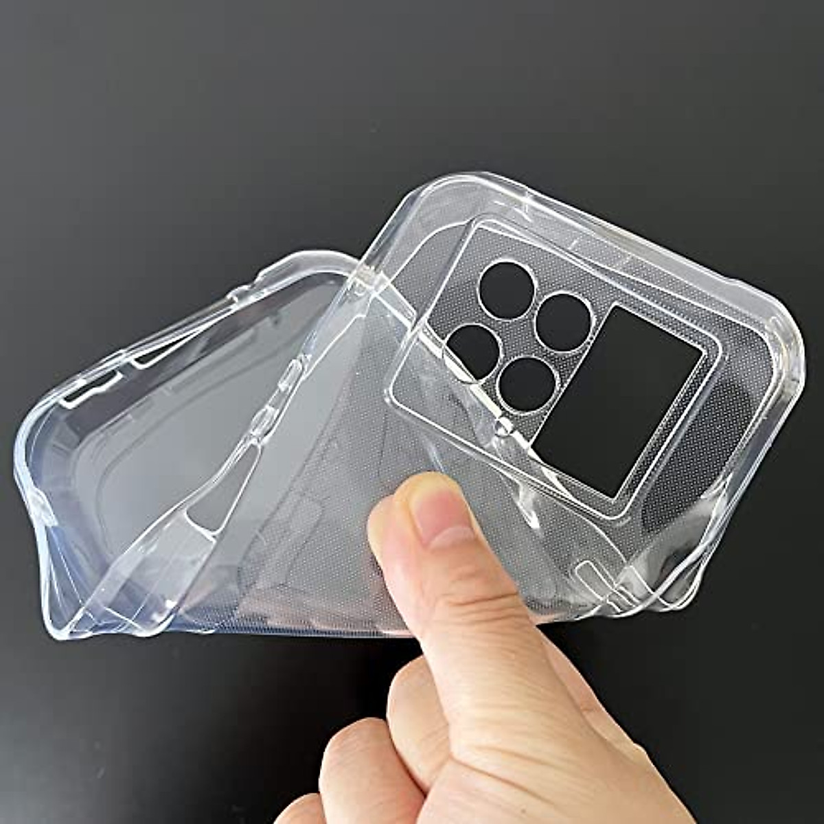 Ytaland for DOOGEE V20 case, Crystal Clear Soft Silicone Shockproof TPU Transparent Bumper Protective Phone Case Cover