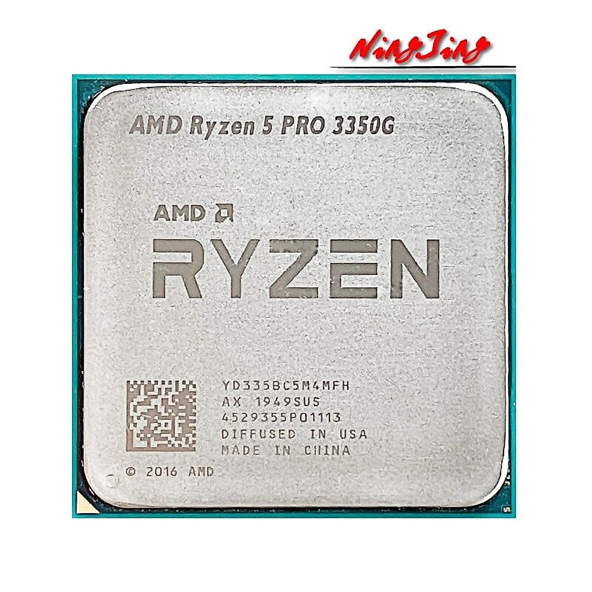 SAAKO Ryzen 5 PRO 3350G R5 PRO 3350G 3.6 GHz Quad-Core Eight-Thread 65W CPU Processor L3=16M YD335BC5M4MFH Socket AM4 Making Computers Process Data Faster