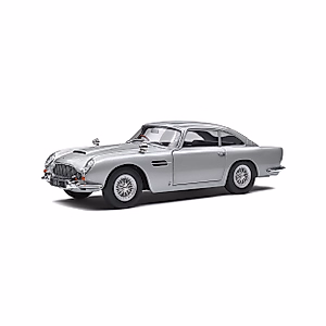 Solido S1807101 1:18 1964 DB5-Silver Birch Aston Martin Collectible Miniature car, Silver,Unisex Adult