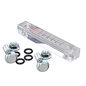 Othmro 1Pcs XYW-100 Flowmeter Acrylic Plexiglass Level Gauge Oil Level Gauge, Water Level Gauge, Liquid Level Gauge Flowmeters for Machinery Power Metallurgy Shipping Construction