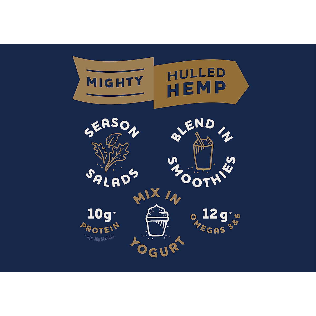 Mighty Seed Hemp Hulled Seeds, 24 Ounce