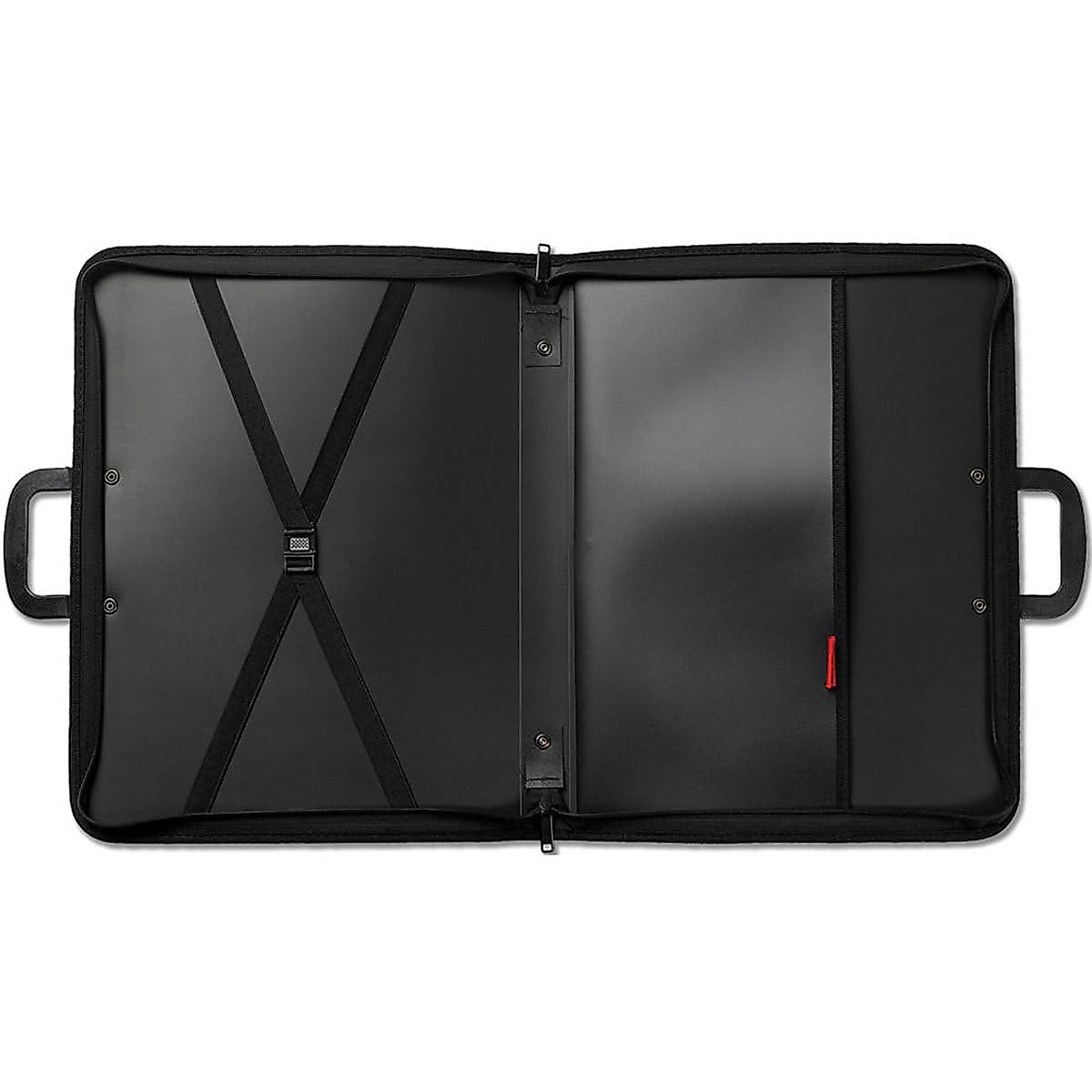 Prat Start 1 Portfolio, Lightweight Cover with Inside Pockets and Straps for Organization, Handle for Transport, 36 X 24 X 1 inches, Black (S1-1361)