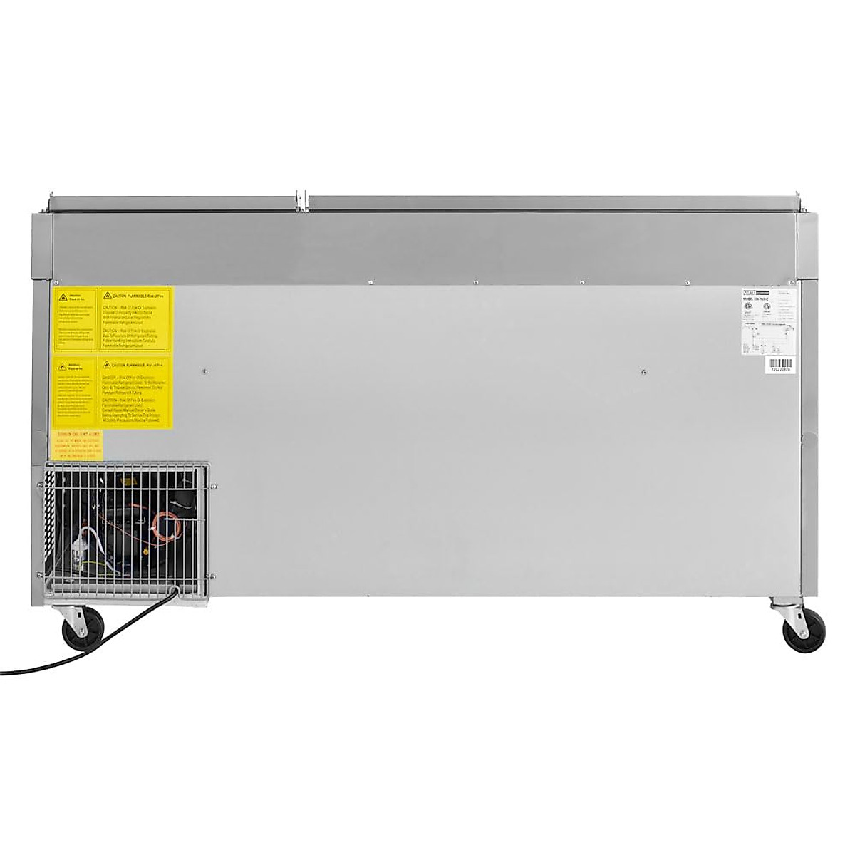 Kratos Refrigeration 69K-763 Commercial 71" W Pizza Prep Table, 9 Pan Capacity