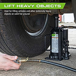 ARCAN PROFESSIONAL TOOLS 12-Ton, Heavy Duty Air/Hydraulic Bottle Jack (ALBJ12AH)