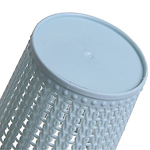 HOIRIX 2Pack Mini Wastebasket Round Plastic Small Desktop Trash Can Garbage Bin for Bathrooms,Kitchens, Home Offices (Color : Beige, Size : 2Pack)