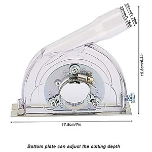 Cutting Dust Cover Grinding Shroud for 100/125/150mm Angle Grinder & 90/115/125mm Saw Disc for Dry Hanging Marble,Wall,Floor, Concrete Dust-Proof Cutting,etc