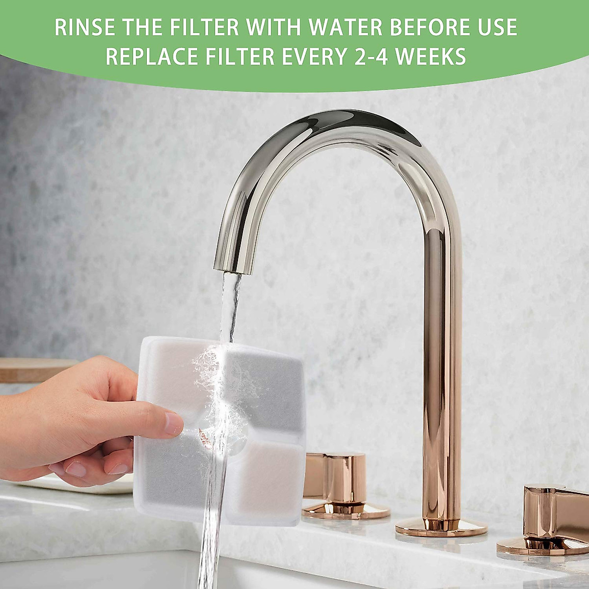 Vekonn 8-Pack Elliptical Cat Water Fountain Filters for Stainless Steel Top Pet Fountain