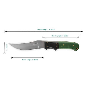 Perkin 5400 Fixed Blade Hunting Knife with Sheath Fix Blade Knife