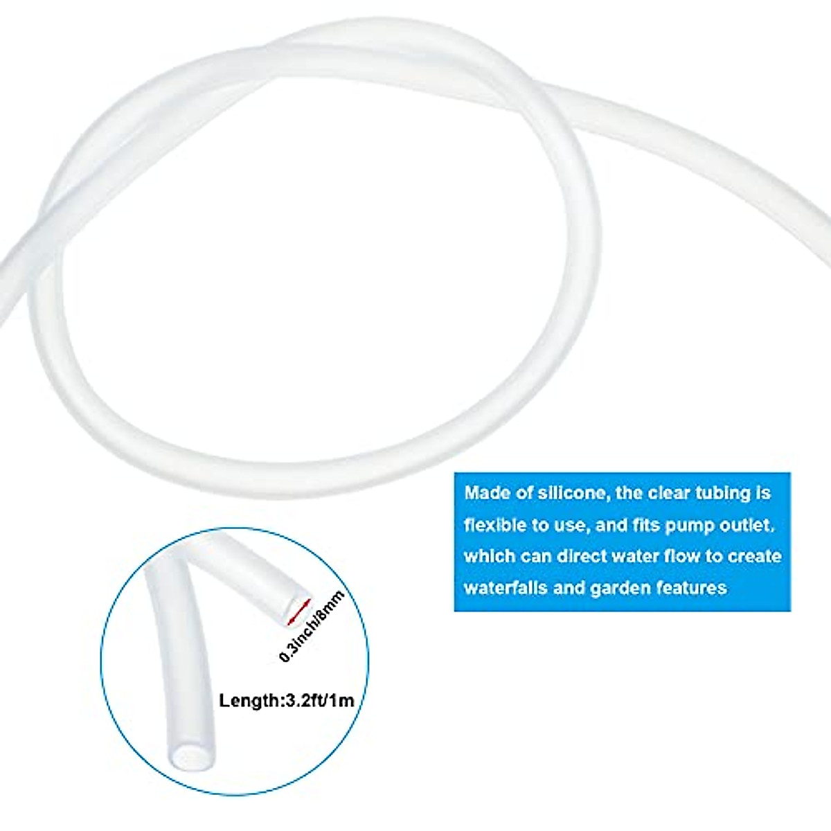 Ganeen 2.0 W 200 L/ H Solar Fountain Pump Solar Bird Bath Fountain with Panel Solar Powered Floating Pump with 5 Nozzles and 3.2 Feet Silicone Clear Tubing for Pond Fountain Garden Water Cycling