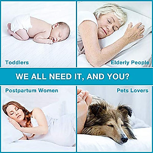 Full Size Mattress Protector, Waterproof Breathable Noiseless Full Size Mattress Pad with Deep Pocket for 6-16 inches Mattress, White