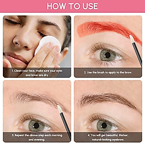 SAISZE Eyebrow Growth Serum, Eyebrow Serum for Thicker Brows, Boost Fast Longer, Fuller and Healthier Growth, Natural Eyebrow Enhancing Serum, Advanced Formula with Biotin, 6ml/0.2Fl.Oz