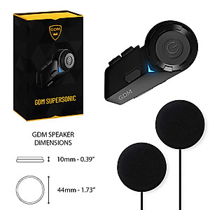 GDM Supersonic Bluetooth Motorcycle Headset