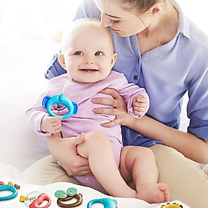 Baby Toys Baby Rattles 13 pcs, Baby Teething Toys, Teething Toys for Babies, Infant Shaker, Teether, Grab and Spin Rattles, Newborn Toys for 0, 3, 6, 9, 12 Months Baby Girls Boys