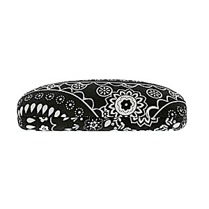 Vera Bradley Clamshell Readers Eyeglass Case, Black Bandana Medallion (Readers Case)