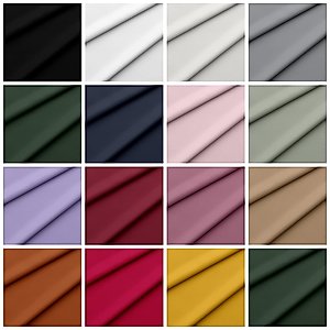 Rib Knit Fabric by The Yard Ribbed Jersey Stretchy Soft Polyester Stretch Fabric 1 Yard (Black, 2 Yards)