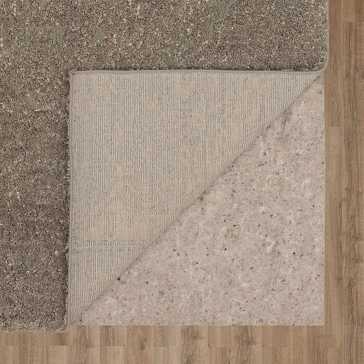 Mohawk Home Francesca Ornamental Medallion Gray 5' x 8' Shag Area Rug Perfect for Living Room, Dining Room, Office