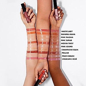 e.l.f. Lip Plumping Gloss, High-Shine Liquid Lip Color, Creates Fuller Lips & Plumper Pout, Moisturizing Formula, Bahama Mama, 0.09 Fl Oz