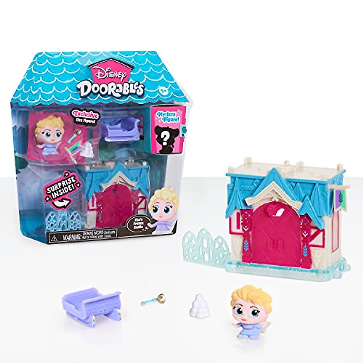 DOORABLES Disney Mini Playset Elsa’s Frozen Castle, Officially Licensed Kids Toys for Ages 5 Up by Just Play