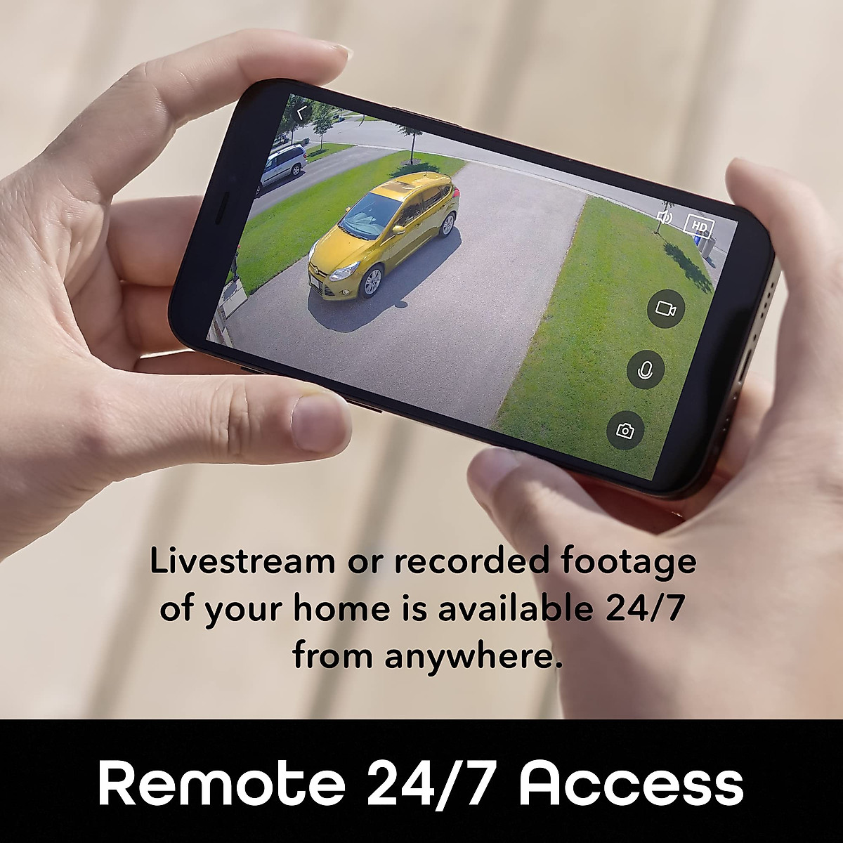 Geeni HD Hawk 2 1080p Outdoor Security Camera, IP66 Weatherproof WiFi Surveillance with Night Vision and Motion Detection, Compatible with Alexa and Google Home, No Hub Required (Black)