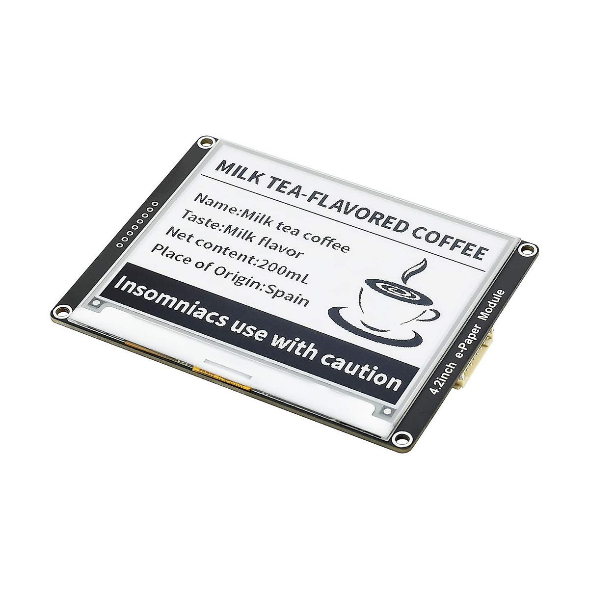 Ingcool 4.2inch e-Ink Display Module, 400x300 Resolution Two-Color E-Paper Display epaper Screen Compatible with Raspberry Pi,Arduino,Nucleo SPI Interface Support Full Refresh