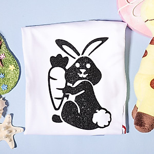 GIRAFVINYL Black Glitter HTV Vinyl Heat Transfer,Black Glitter Iron on Vinyl 10" X 5 FT Sparkle Black Glitter Vinyl Roll for Shirt,and Fabric Decorations (Black)