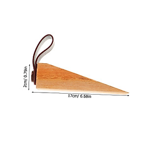 2pcs Protective Door Stop Wood Door Wedge Home Tools Door Stopper Home Door Wedge Wooden Door Blocker Solid Wood Door Stopper Creative Door Stopper Household Supplies