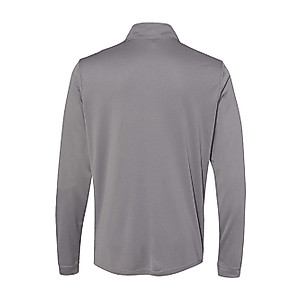 Adidas Mens Lightweight Quarter-Zip Pullover (A401) - Grey Three, Large