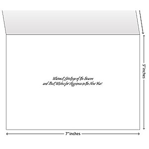 Christmas Cards, Holiday Cards - One Jade Lane - Delivering Warmth, 5x7, Heavy Stock, Set of 18 Cards & Envelopes, Seasons Greetings Cards.