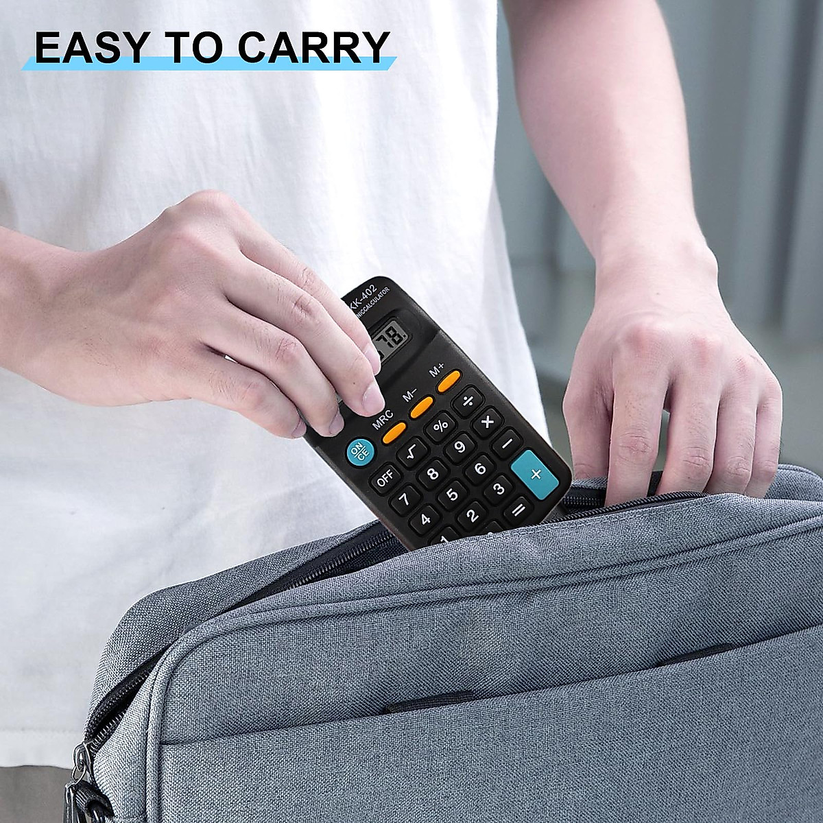 30 Pieces Pocket Size Mini Calculator Merkaunis Small Pocket Calculator Bulk Black Solar Battery Dual Powered Calculator Handheld Basic Calculators Mini Size for School Desktop Home Kids Office