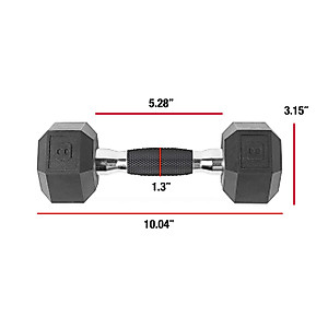 CAP Barbell PVC Coated Dumbbell, Single 12 pound