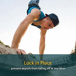 Zeadio 6 Pairs Custom Molded Silicone Ear Tips Cover Skins and Covers, Professional Anti-Drop Silicone Earbuds Covers Tips Ear Hooks, Compatible with Apple AirPods, AirPods Pro and EarPods