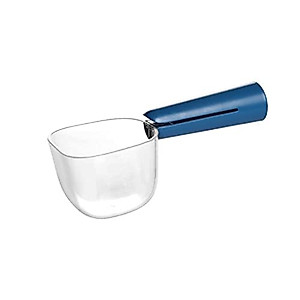 AHEGAS Dog Food Bowl Pet Food Cup for Dog Cat Feeding Bowl Kitchen Scale Spoon Measuring Scoop Cup Portable with Scale Feeding Transparent Supplies ( Color : Blue )
