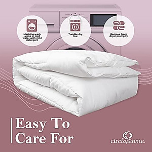 CIRCLESHOME 100% Cotton Toddler Comforter for Crib & Bed, Healthy and Breathable Baby Quilt Blanket (37x52) White