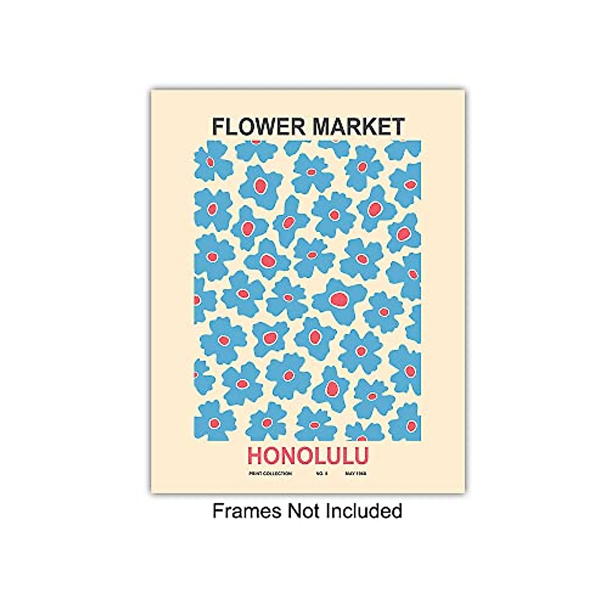 Abstract Minimalist Wall Art & Decor - Mid Century Modern Wall Art - Aesthetic Pictures Set - Gallery Wall Art - Museum Poster - Flower Market Sign - Contemporary Wall Art - Matisse Style Poster Print