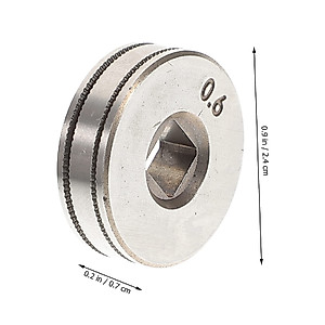 VILLCASE 6 Pcs Wire Drive Roller Flux Core Welder Mig Drive for Wire Feeder Wire Welder Wire Feed Welder Welpers Welder Cart Roller for Wire Feeder Feed Drive Knurled Steel Accessories