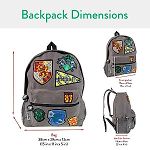Harry Potter Kids Backpack Hogwarts School Bag Gryffindor Slytherin Hufflepuff