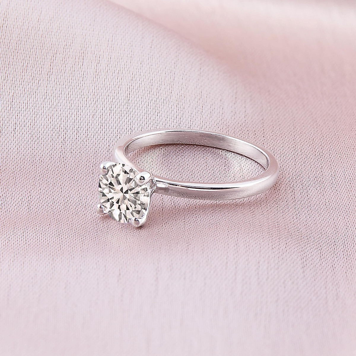 Friendly Diamonds 1 CT TW | IGI Certified Round Shape Lab Grown Diamond Engagement Ring | In 14K Or 18K in White, Yellow Or Rose Gold | Four Prong Solitaire Lab Diamond Ring | FG-VS1-VS2 Quality