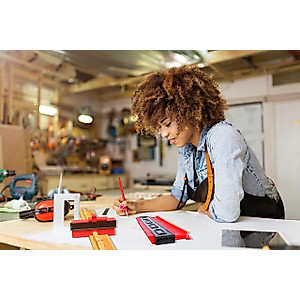 The Super Gauge Shape and Outline Tool For Flooring- Contour Gauge 10"& 5" Adjustable Widen Set- Shape Duplicator Profile Gauge with Lock- Woodworking Templates, Construction Tool (Allen Wrench Style)